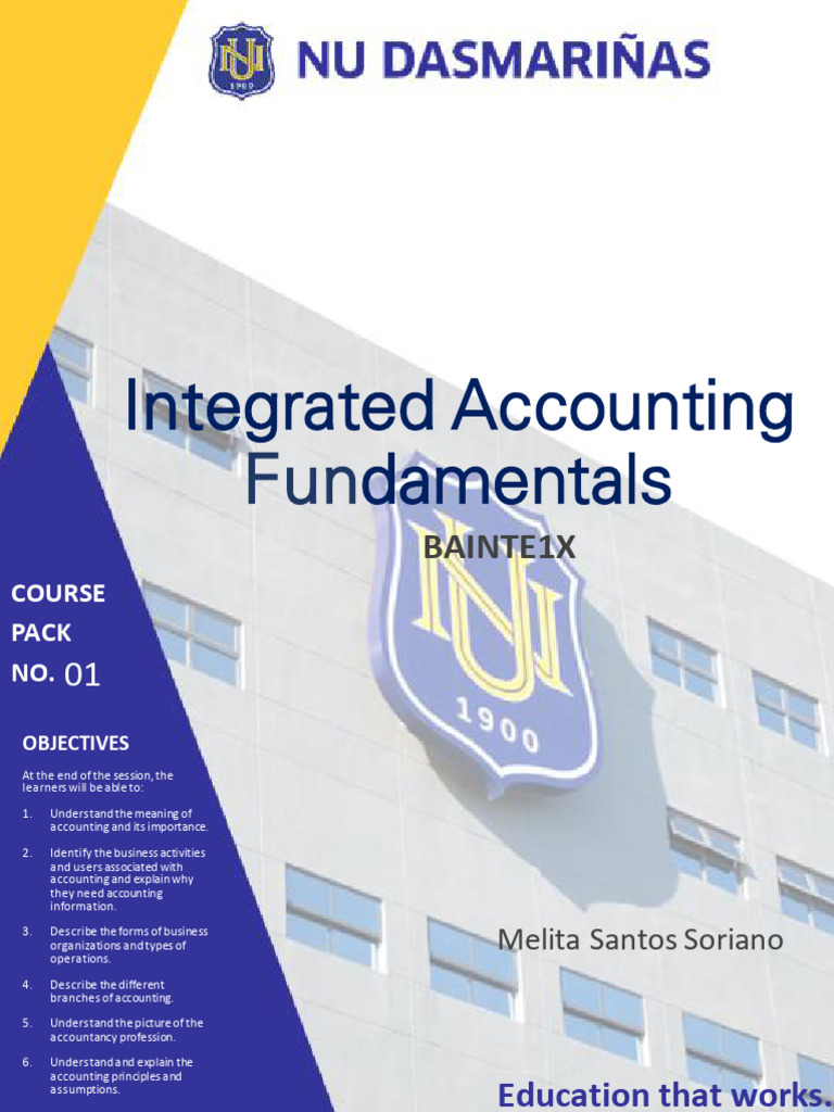 Integrated Accounting Fundamentals Course | PDF | Finance & Money ...