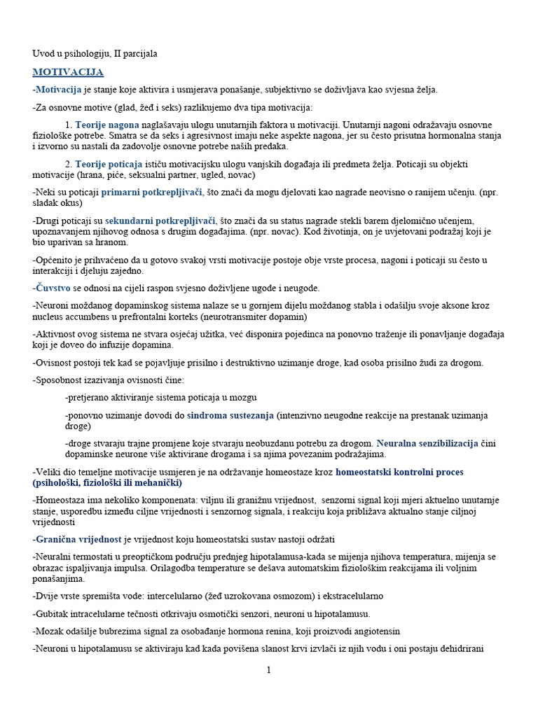 Skripta Uvod, II Parcijala | PDF