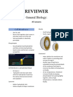 Biology Reviewer Grade 12 STEM First Semester | PDF | Meiosis | Mitosis