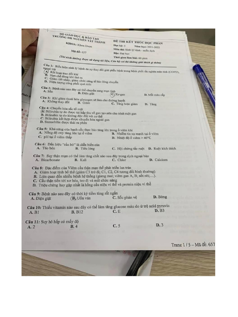 Sinh Lý Bệnh - Miễn Dịch | PDF