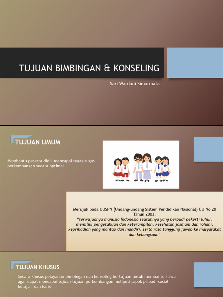 Tujuan Bimbingan & Konseling | PDF