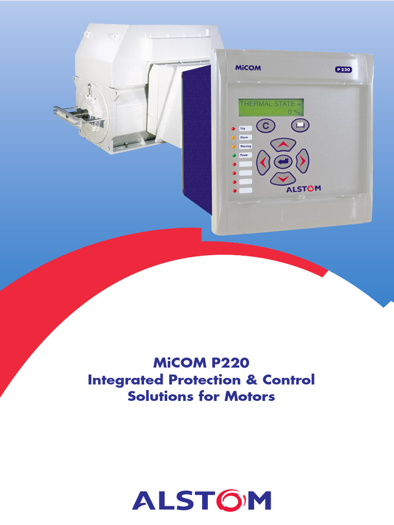 MiCOM P220 Motor Protection Relay Guide | PDF