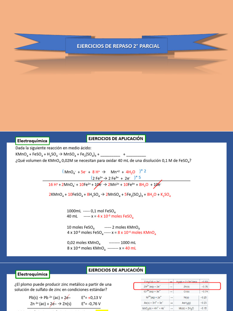 Ejercicios de Repaso 2do Parcial - 2021 | PDF