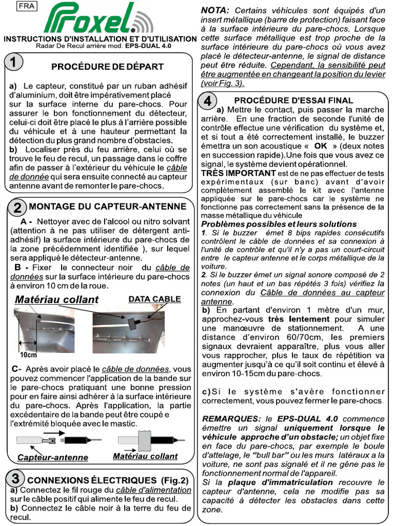 Instructions D'installation EPS-DUAL 4.0 | PDF