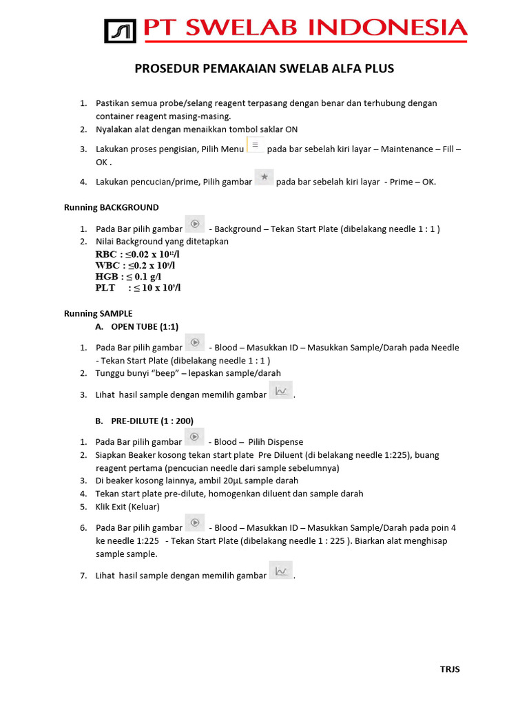 Prosedur Pemakaian Swelab Alfa Plus Rfid - 114605 | PDF | Pengembangan Diri | Sains & Matematika