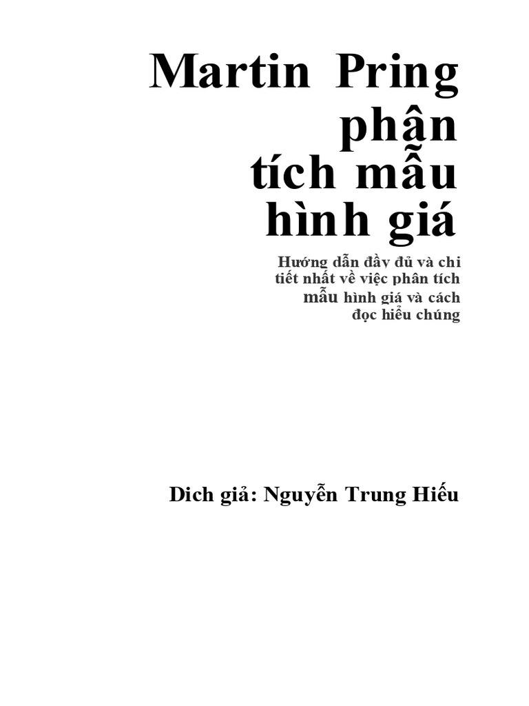 Martin Pring- Phân Tích Mẫu Hình Giá | PDF