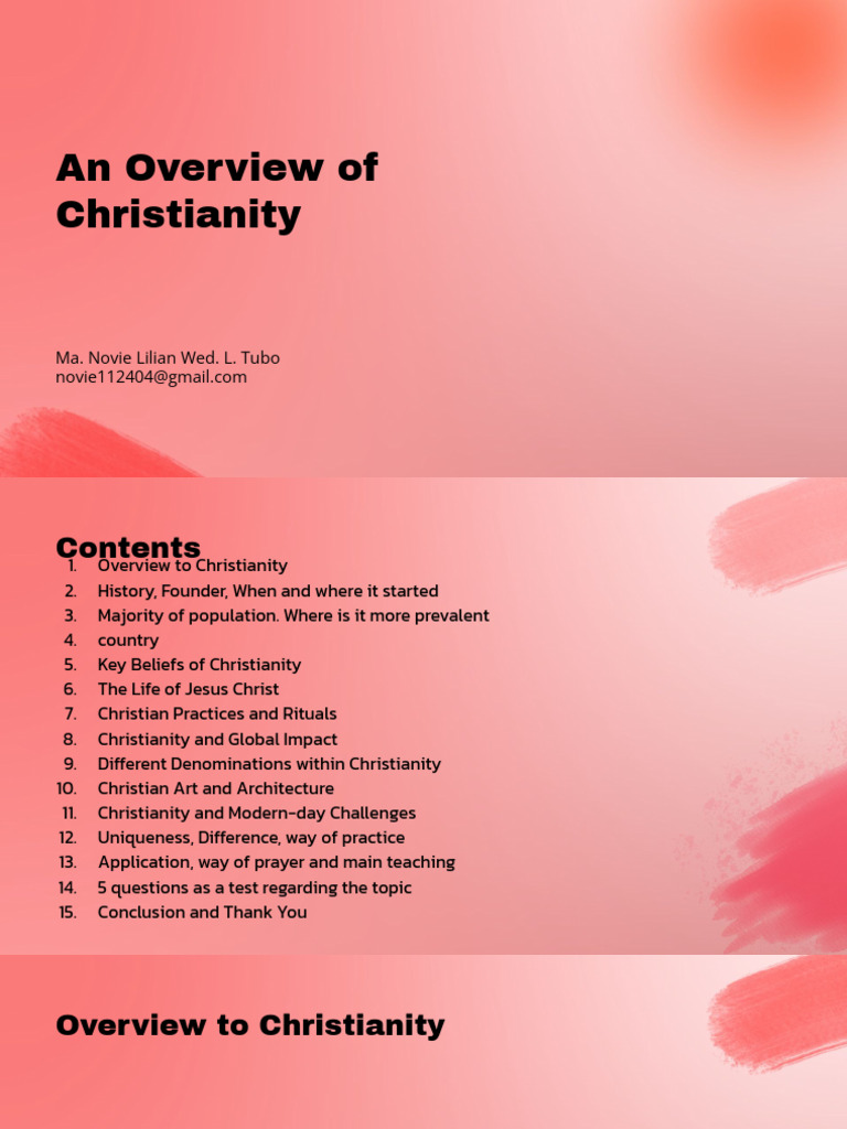 An Overview of Christianity | PDF