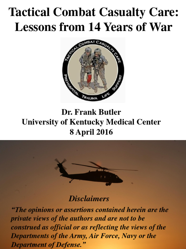 TCCC Presentation 160408 University of Kentucky Grand Rounds | PDF