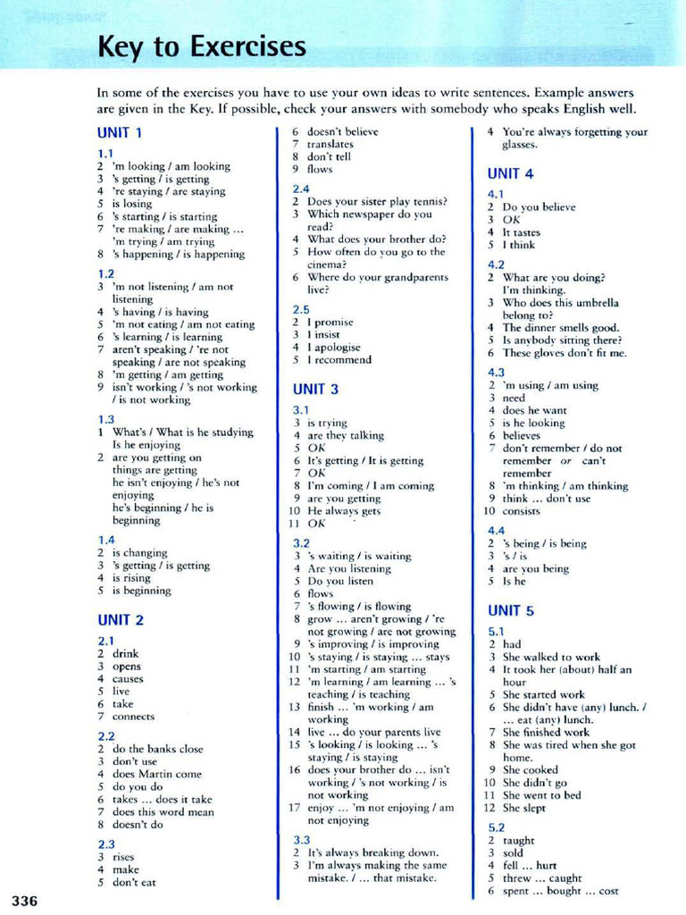 English Grammar KEY | PDF