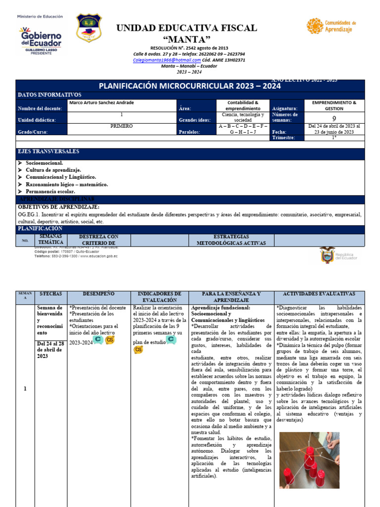 9 S Emp. & Gest 1ero Bgu | PDF