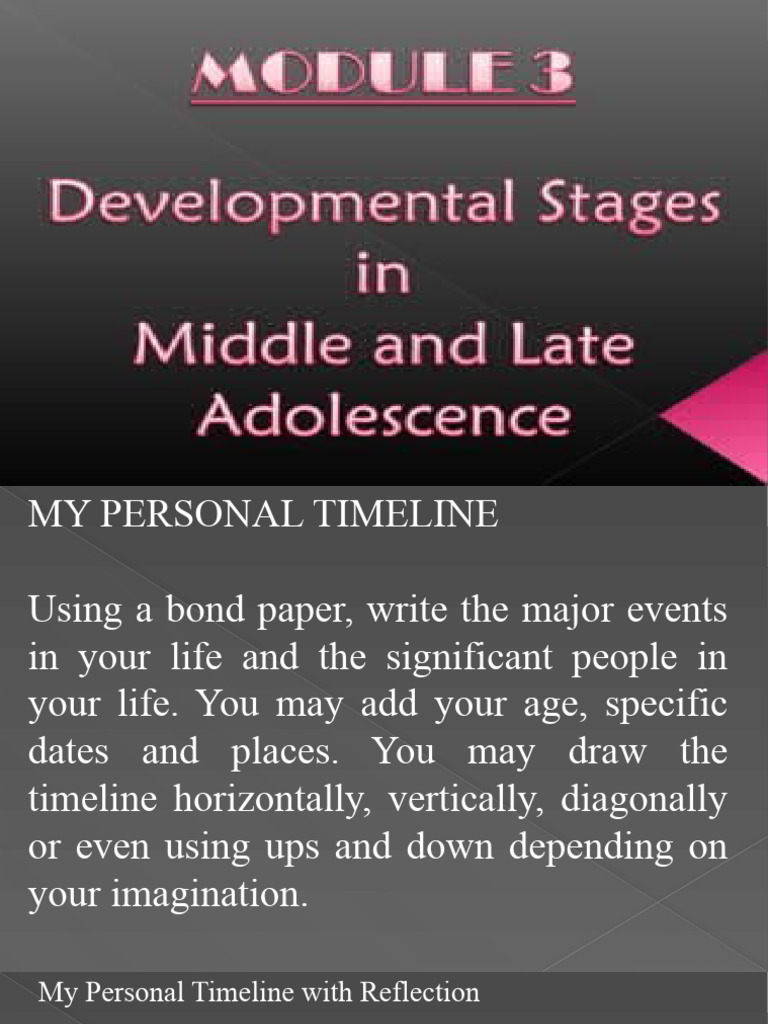 Developmental Stages in Middle and Late Adolescence | PDF