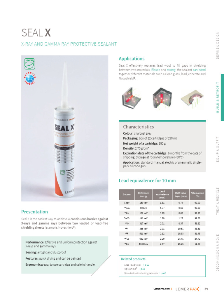 Seal X Catalogue | Download Free PDF | Physical Sciences | Materials