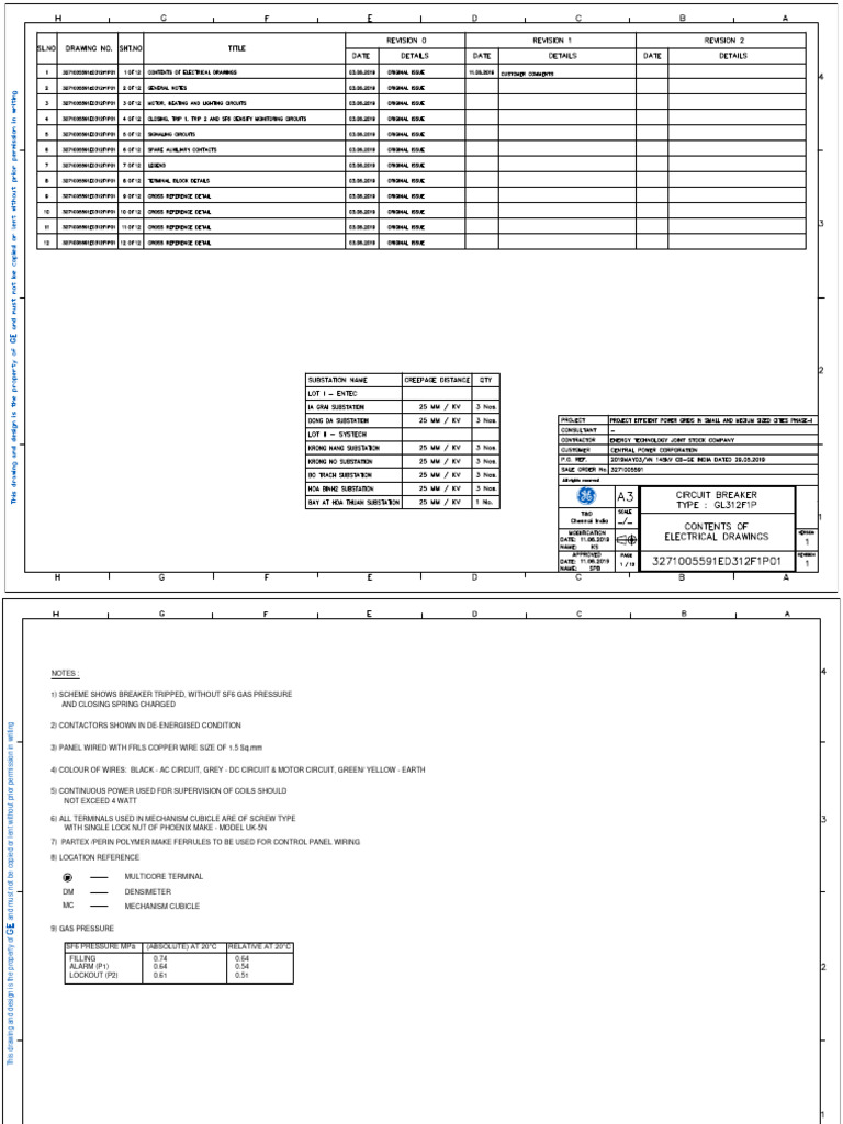 Electrical Drawing for MCB Components | PDF | Components | Electrical ...