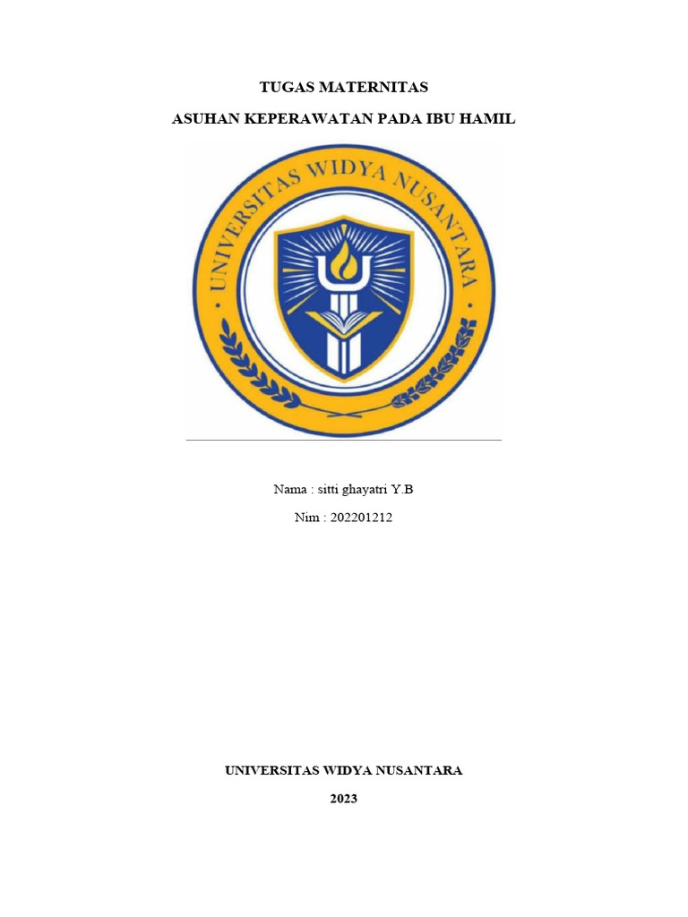 Asuhan Keperawatan Maternitas Pada Ibu H | PDF
