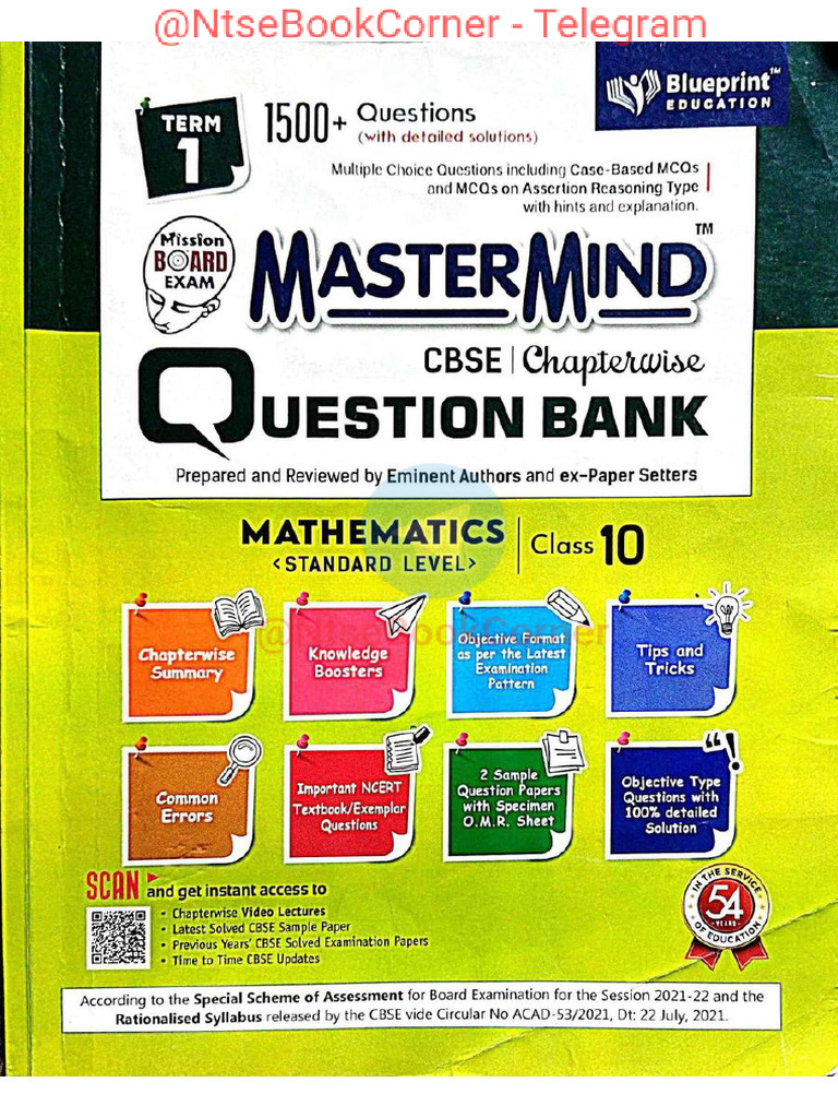 Mastermind Maths Mathematics Question Bank Class 10 Requested Material Compress | PDF