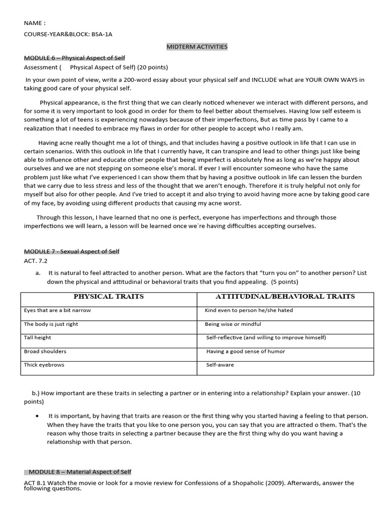 Uts Midterm Activities | PDF