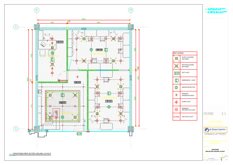 RCP-01 Reflected Ceiling Layout | PDF