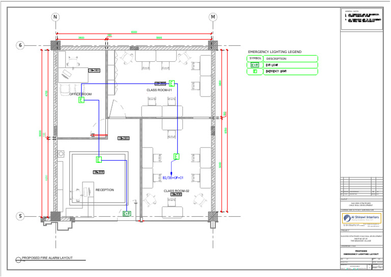 Em-01 Emergency Lighting Layout | PDF