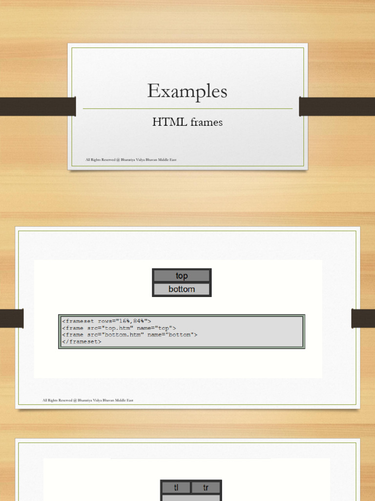 HTML Frames Examples | PDF