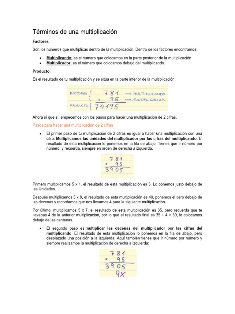 Aprendiendo A Multiplicar y Dividir | PDF