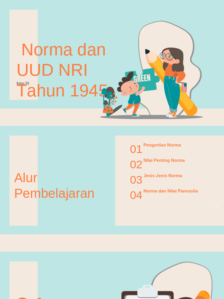 Mading Kelas VII: Norma dan UUD 1945 | PDF | Karier & Perkembangan ...