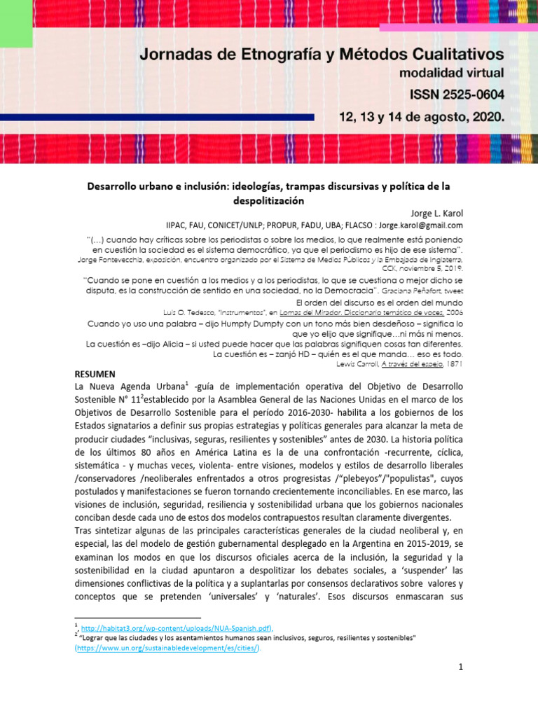 jemc-2020-karol | PDF | Desarrollo sostenible | Sustentabilidad
