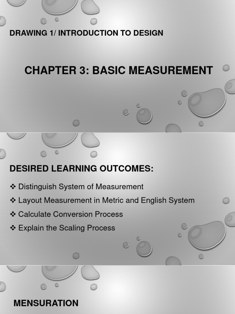 Basic Measurement | PDF
