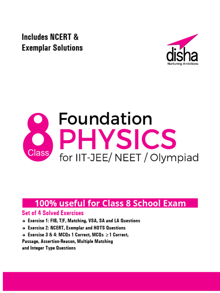 Foundation Physics Class 8 For IIT-JEE - Disha Experts | PDF