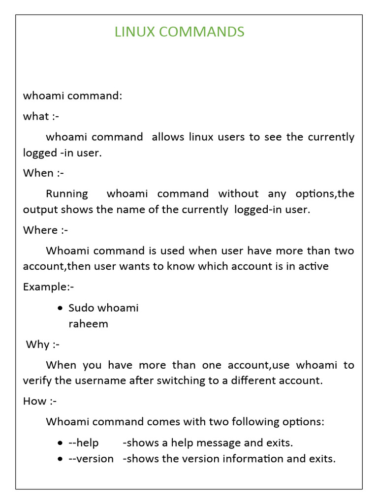 Linux Commands | PDF | File System | Computer File Linux Commands | PDF | File System | Computer File