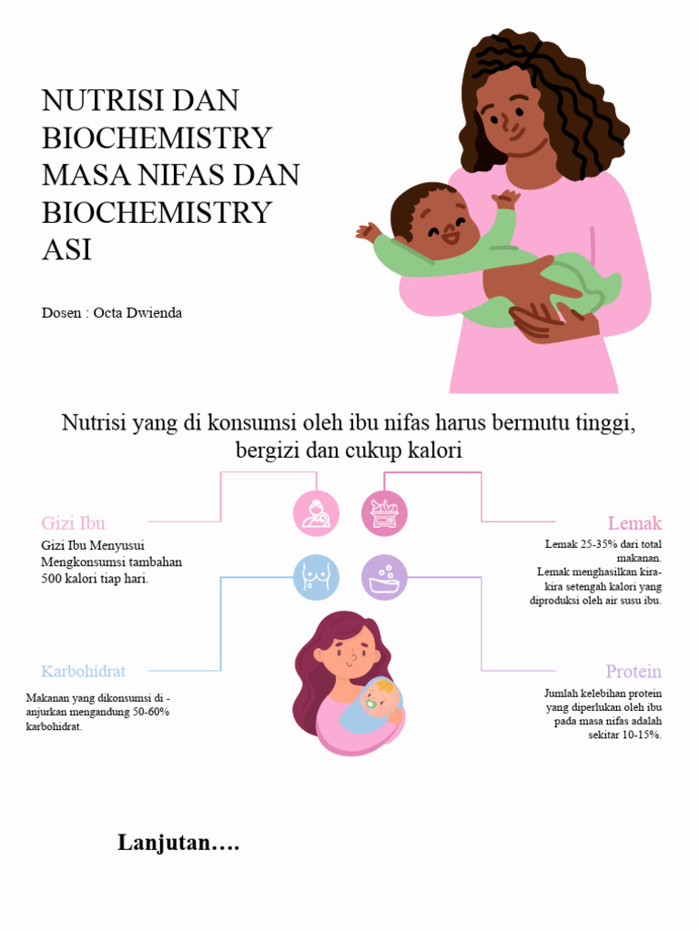 Nutrisi Dan Biochemistry Masa Nifas Dan Biochemistry Asi-1 | PDF