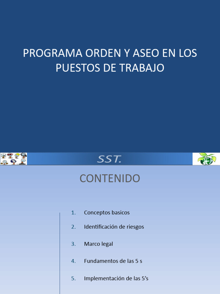 PRESENTACION Programa de Orden y Aseo | PDF