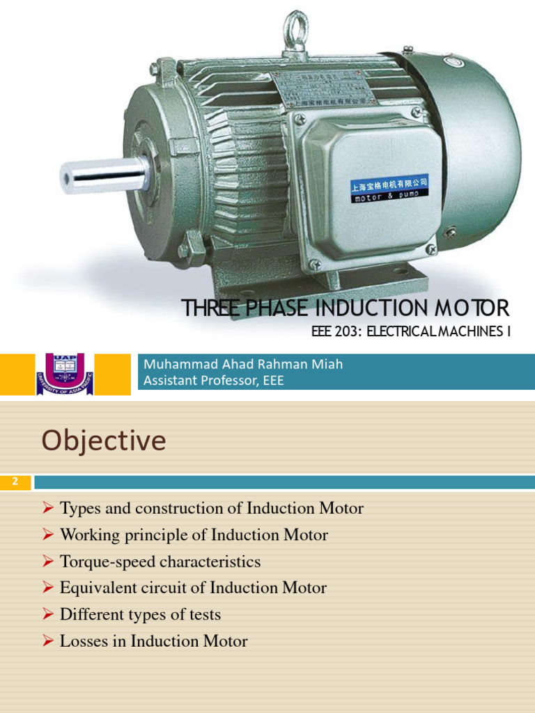 L3 - Three Phase Induction Motor-1 | PDF | Electric Motor ...