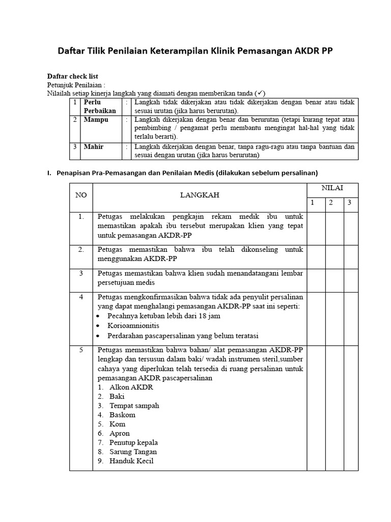 Panduan Keterampilan Pemasangan AKDR PP | PDF | Sains & Matematika