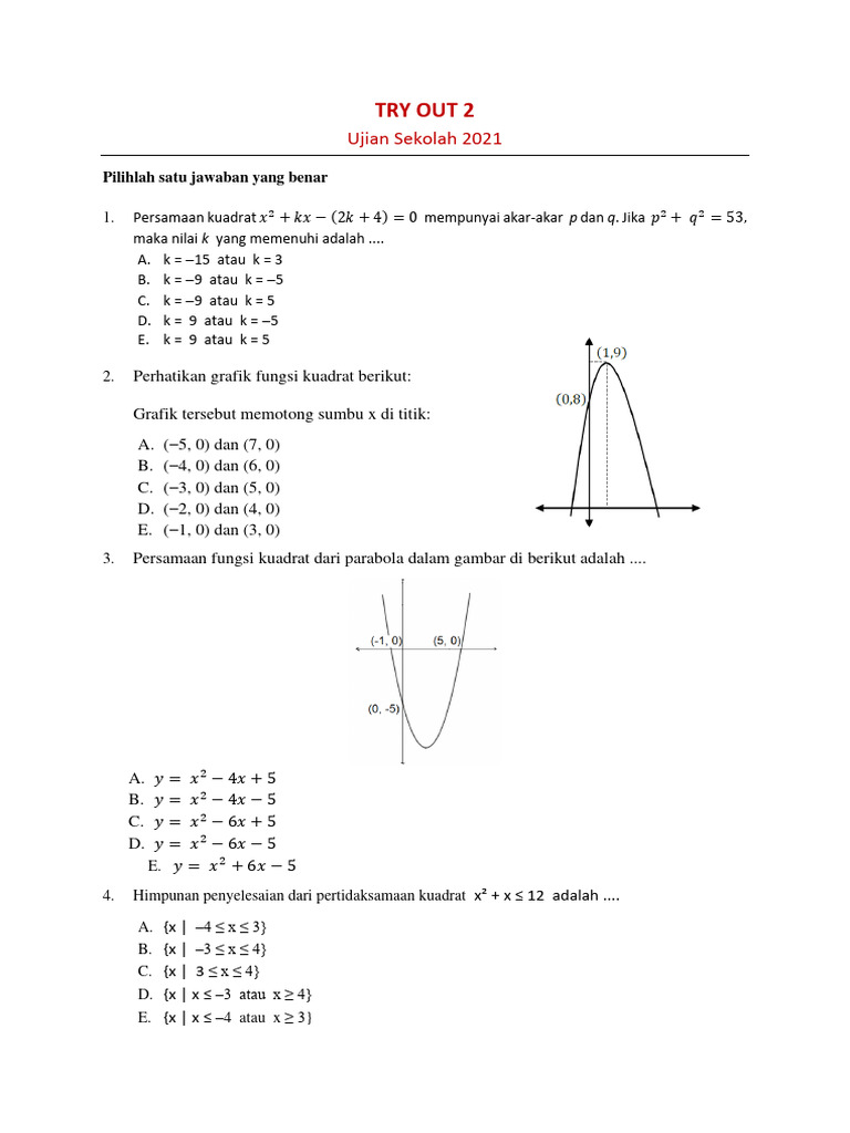 Try Out 2 - US 2021 | PDF