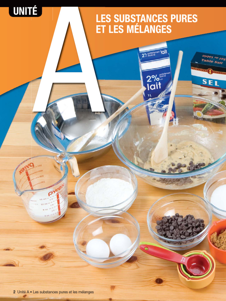 Unité A Substances Pures Et Mélanges | PDF | Chimie | Matière