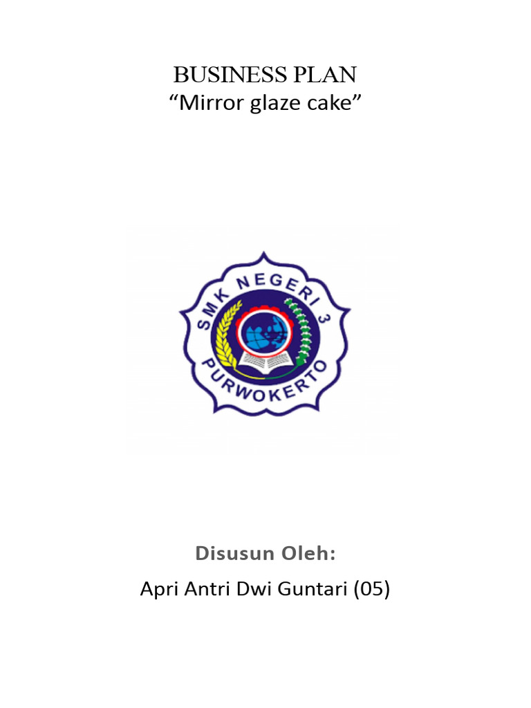 Mirror Glaze Cake Business Plan | PDF | Business | Finance & Money Management