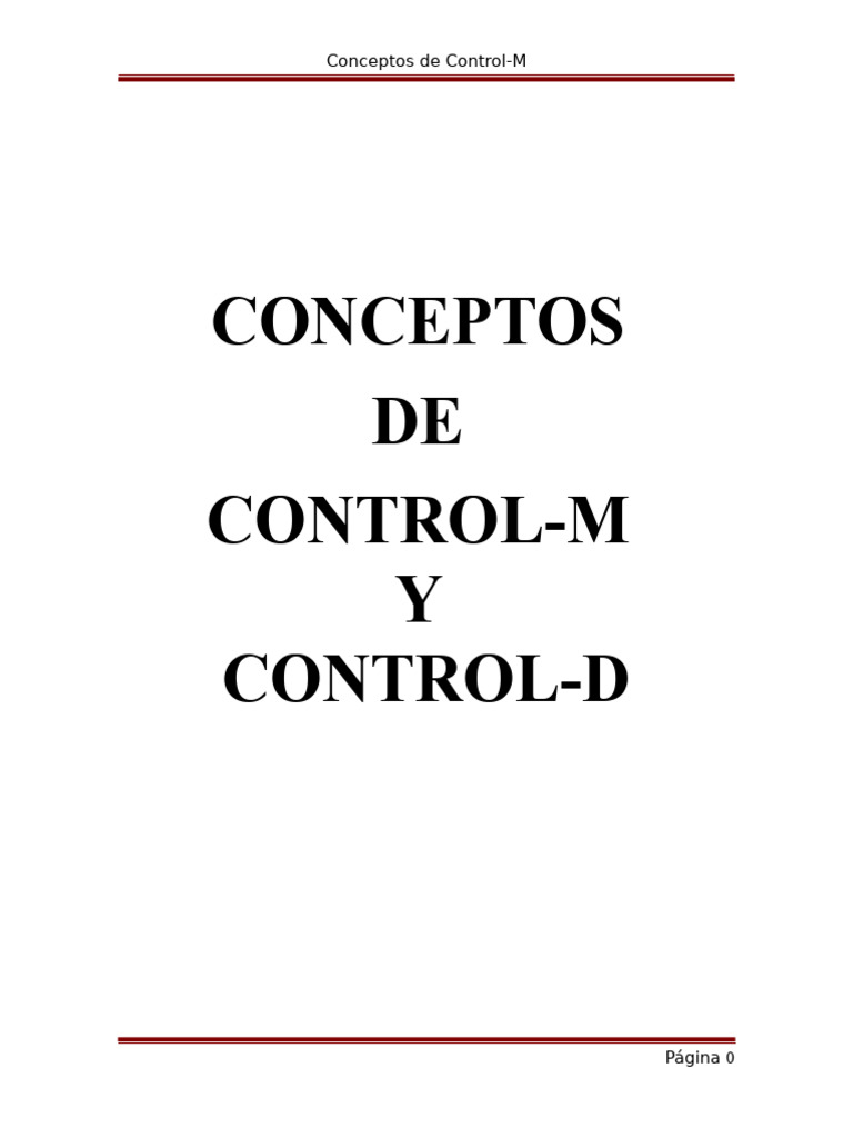 Conceptos de Control-M | PDF