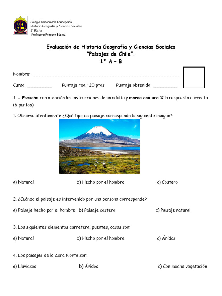 Primero Paisajes de Chile. | PDF | Chile