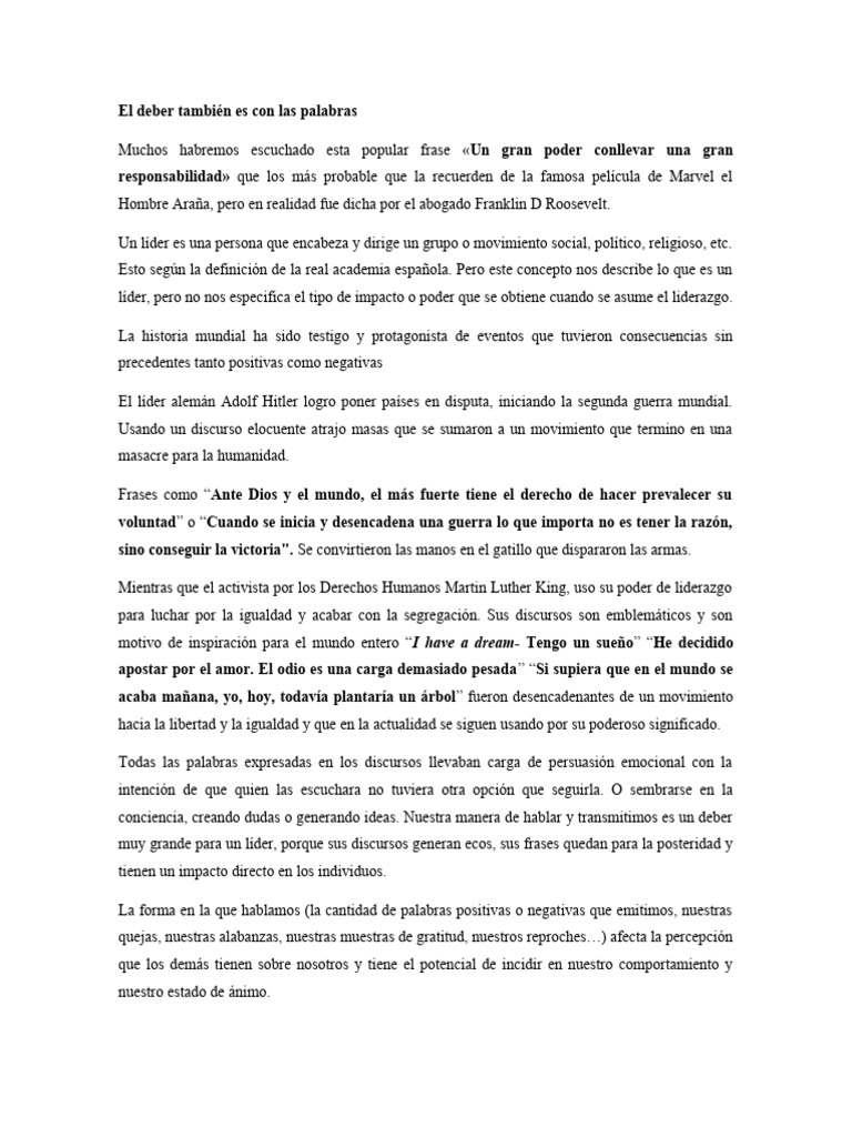 Discurso Oratoria | PDF
