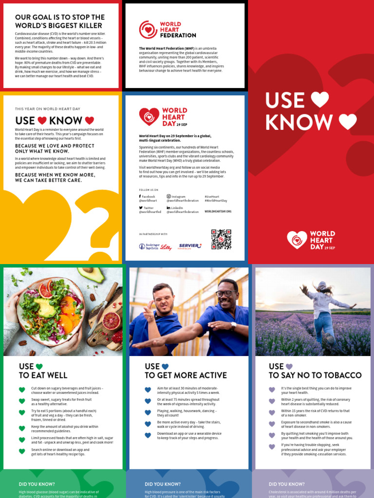 World Heart Day Poster | PDF | Cardiovascular Diseases | Diabetes