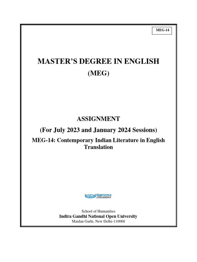 MEG-14 July 2023 and Jan. 24 Sessions | PDF | Translations | Question