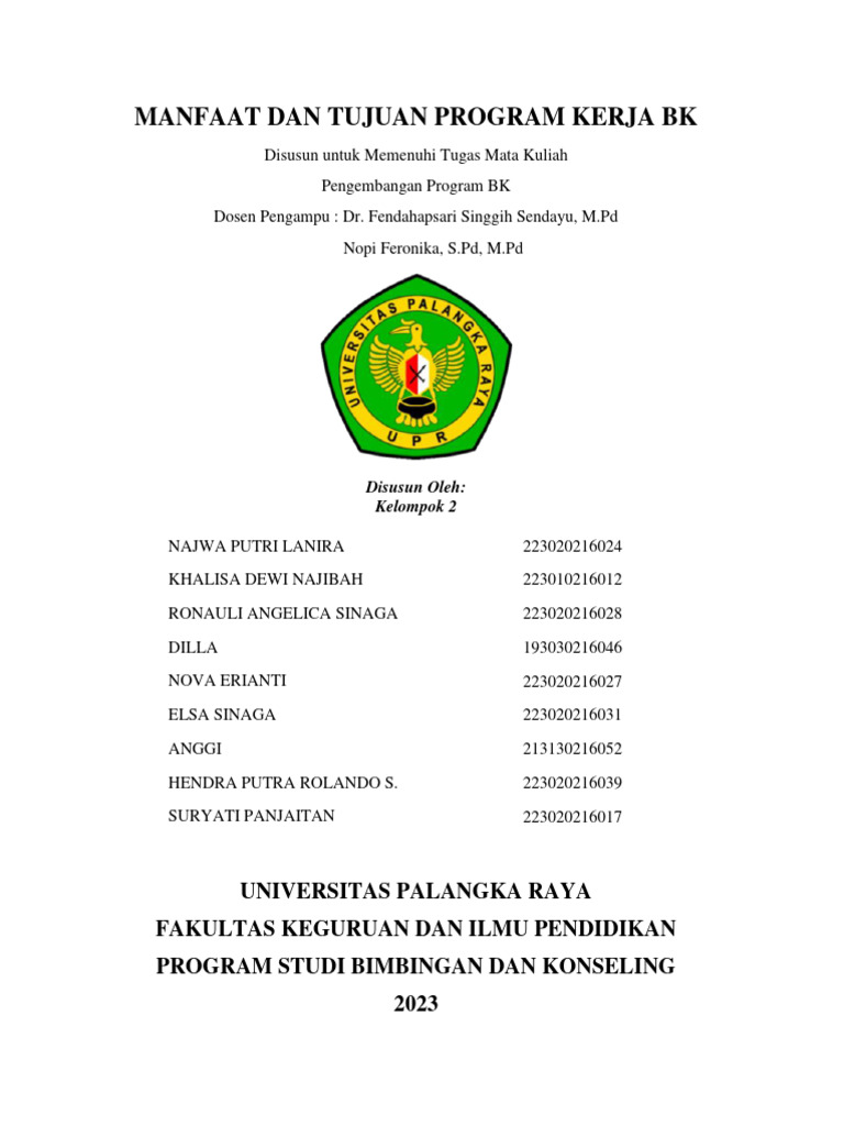 Kel 2 Perkembangan Program BK Baru | PDF