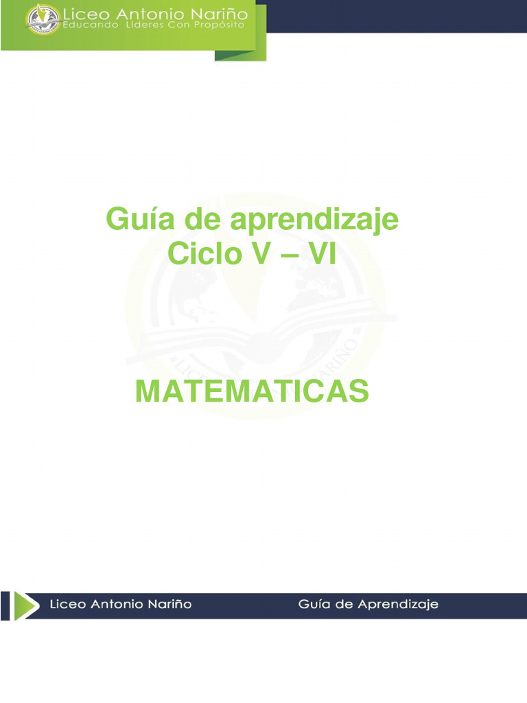 Guias Aprendizaje v-VI MATH (2) (2) | PDF | Funciones trigonométricas | Triángulo