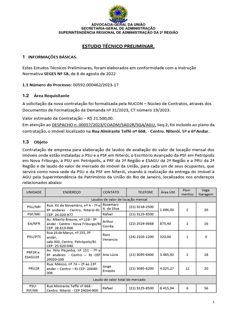 3 - Estudo Tecnico Preliminar | PDF