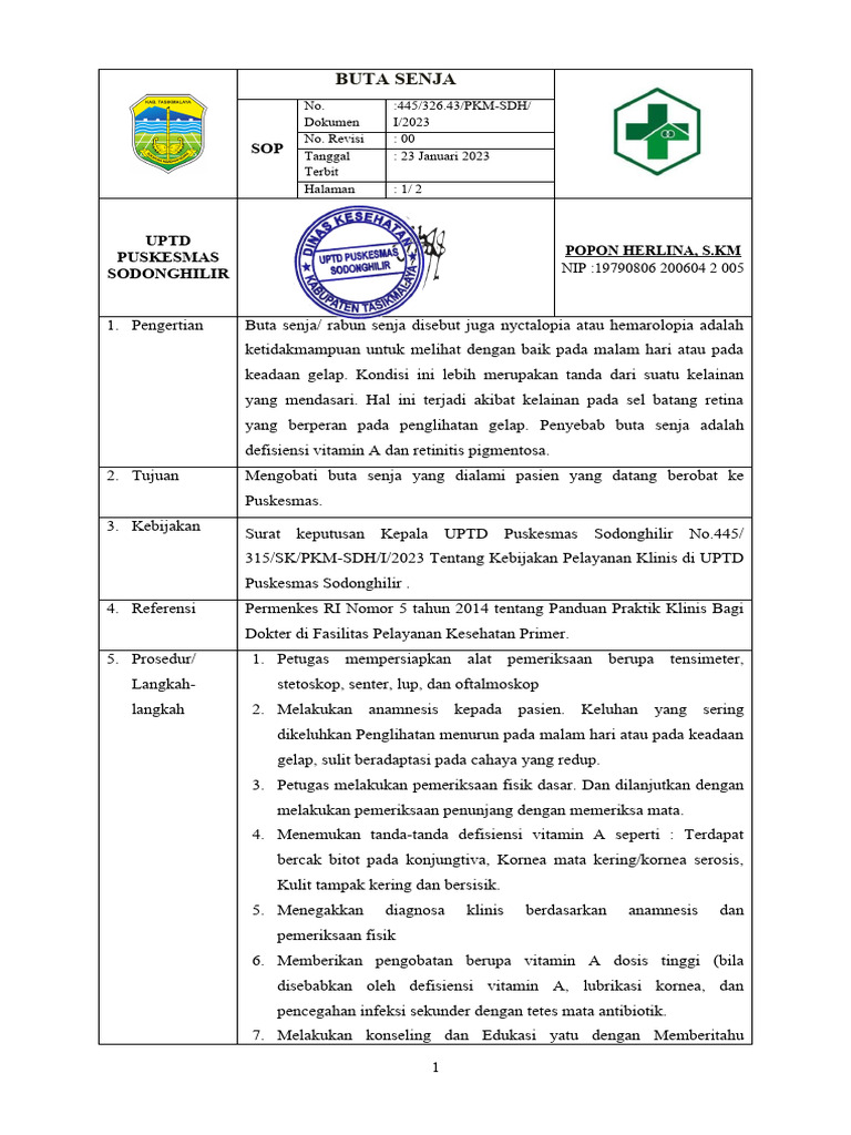 Sop Buta Senja | PDF
