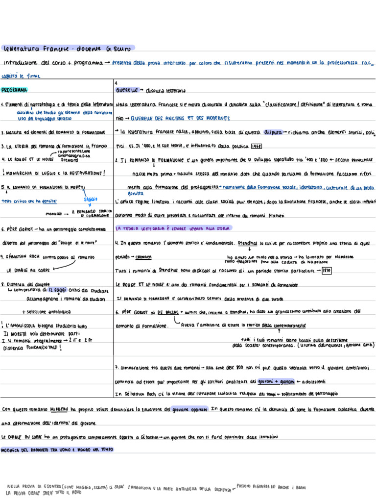 Letteratura Francese | PDF