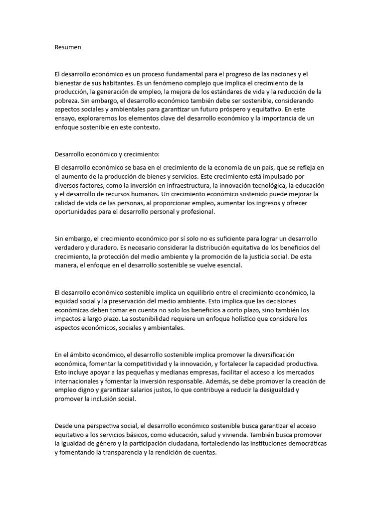 Macro Resumen | PDF | Sustentabilidad | Desarrollo sostenible