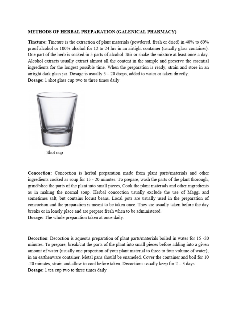Methods Of Herbal Preparation Pdf