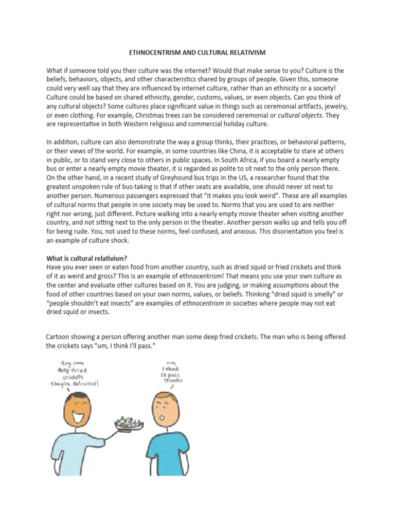 Ethnocentrism & Cultural Relativism | PDF | Relativism | Social Psychology