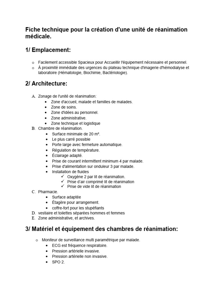 Fiche Technique Reanimation | PDF | Jeunes adultes